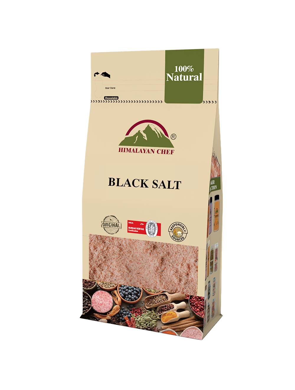 Himalayan Chef Black Salt Bag - Leyjao.pk