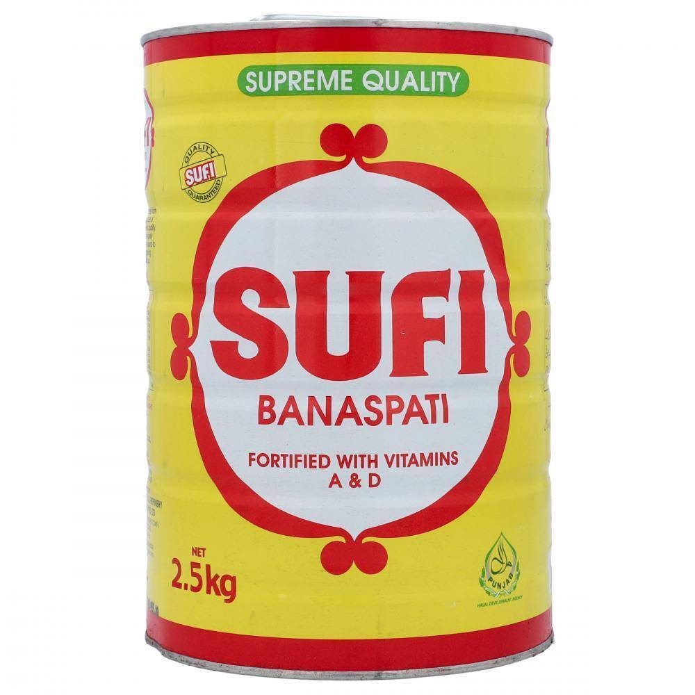 Sufi Ghee Tin - 2.5 Kg - Leyjao.pk