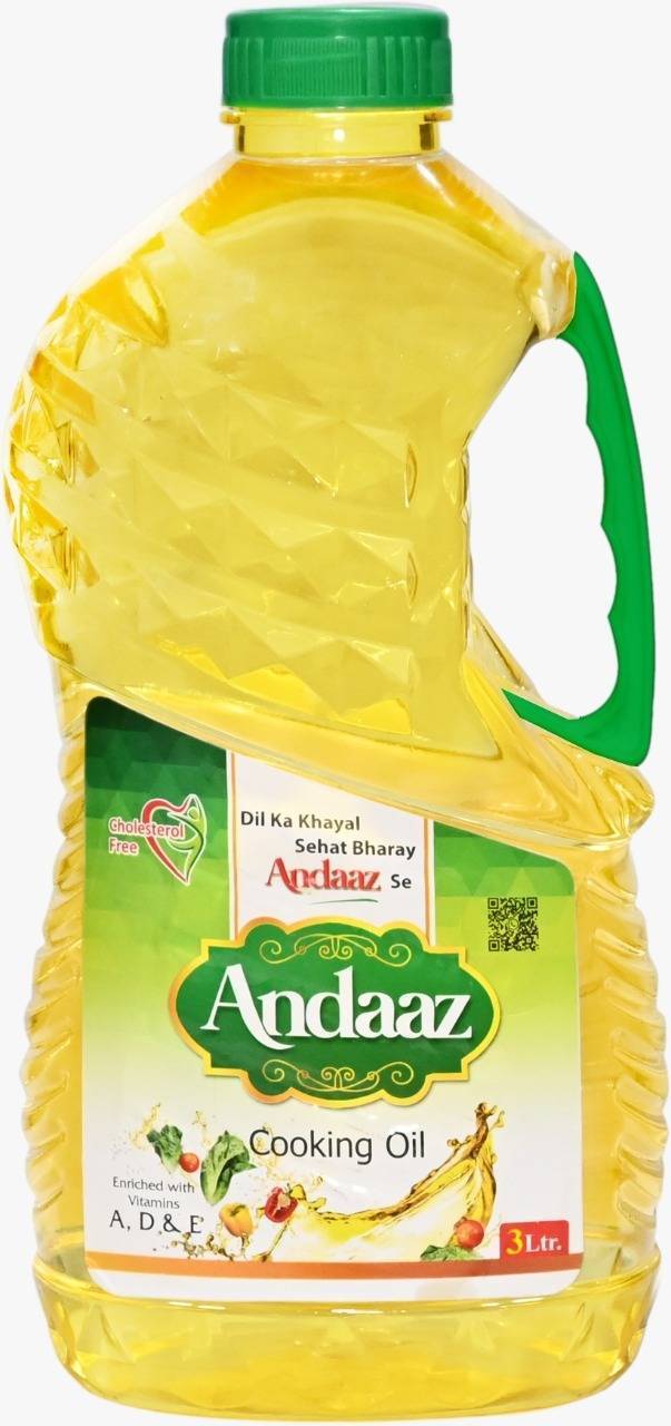 Andaaz Cooking Oil - 3 LTR - 1 Piece - Leyjao.pk