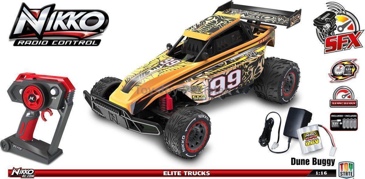 Nikko Elite Line Dune Buggy 1:14 Driverless Car 40 Player Race Full ...