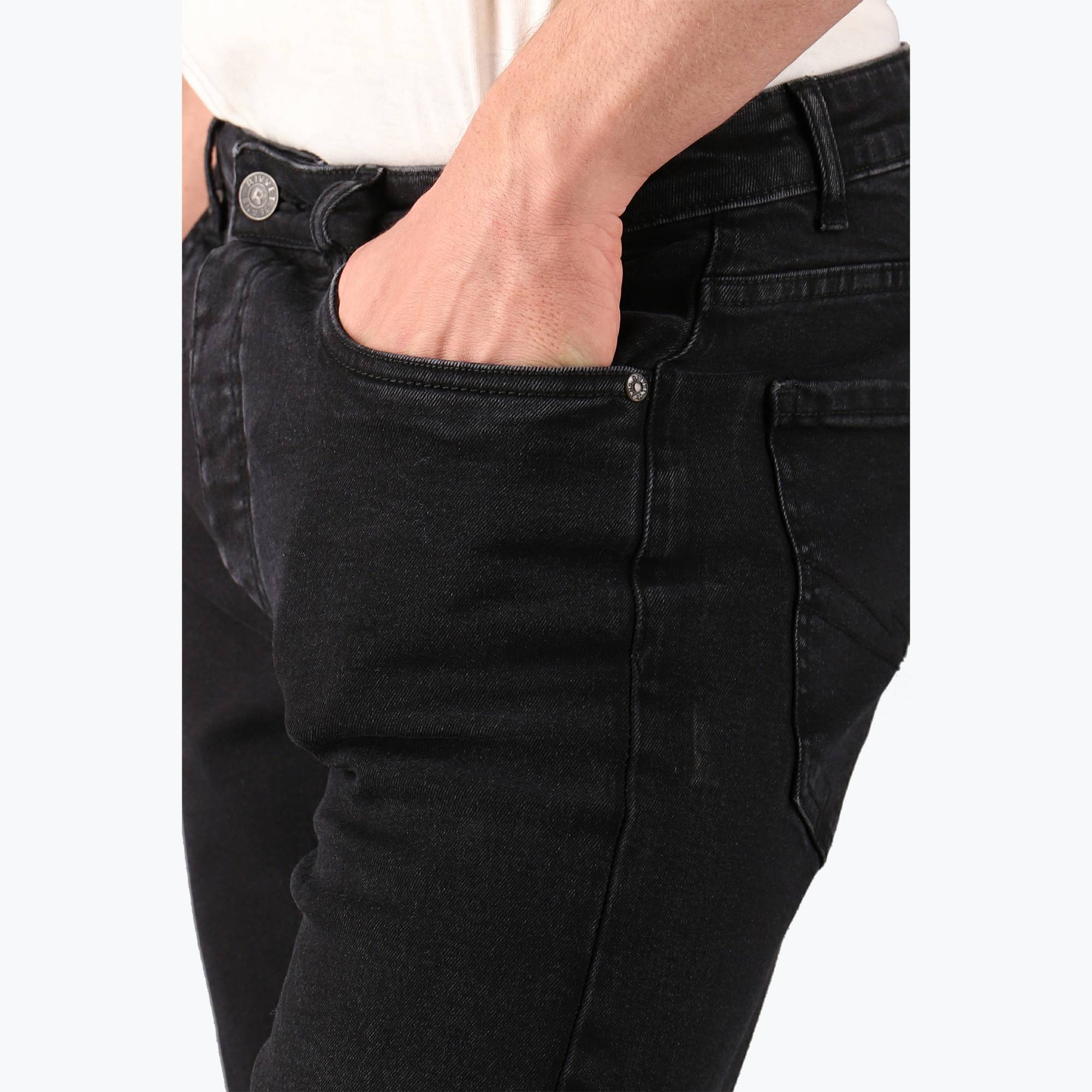 Parker Straight Biker Cut Black - Leyjao.pk