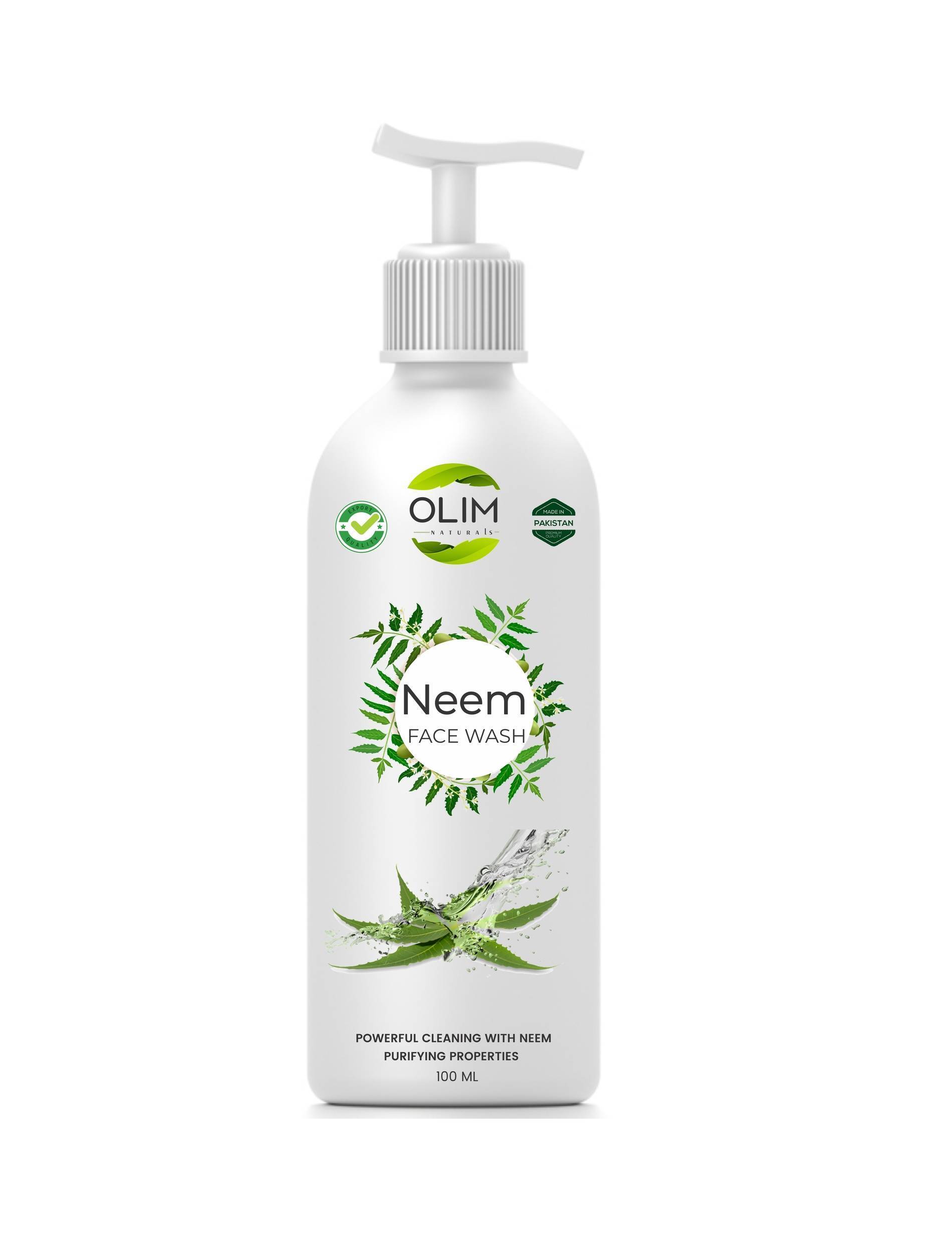 Neem Face Wash 100 ML Flawless White - Anti Acne - Anti Wrinkle - Skin ...