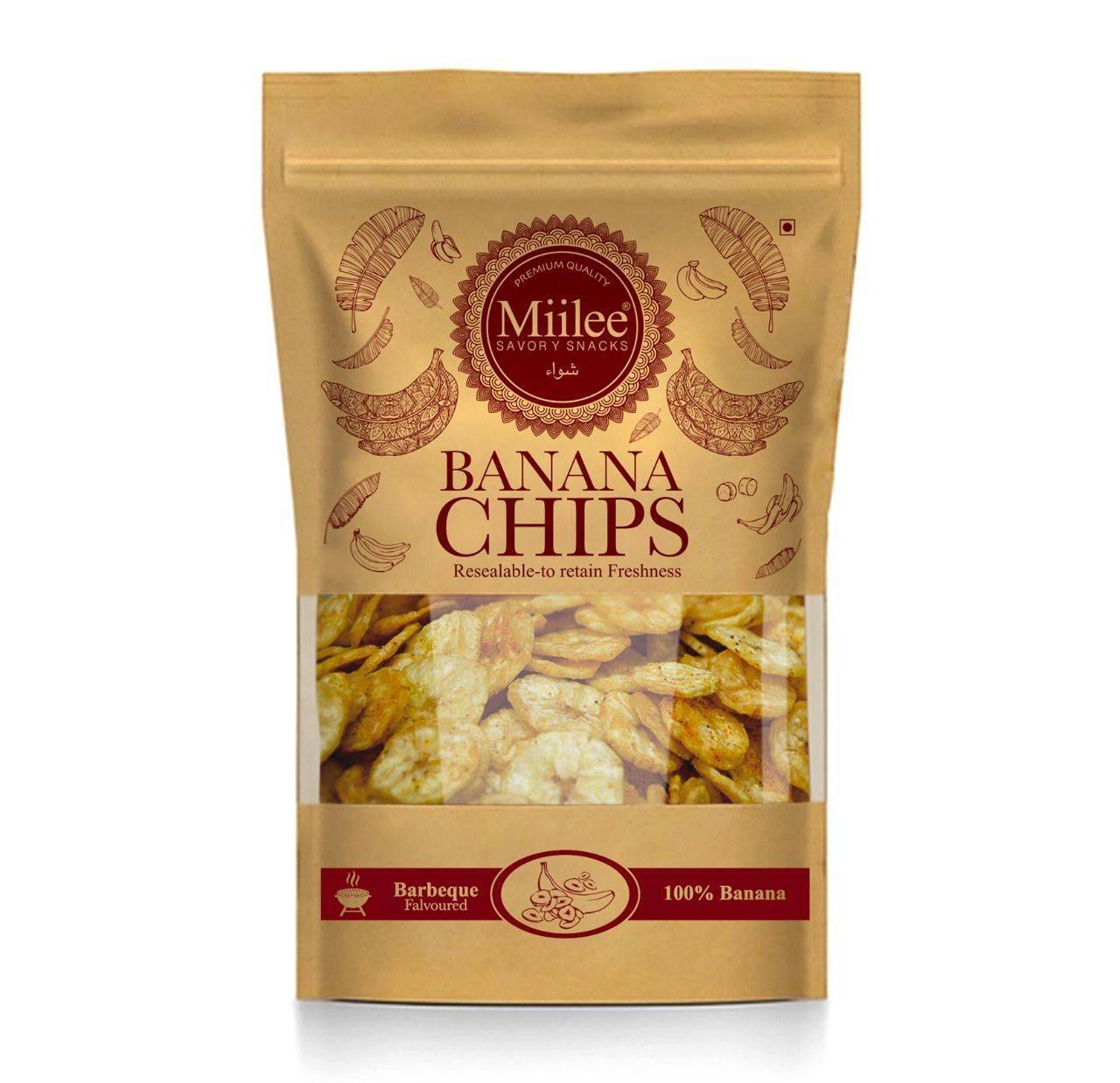 Miilee Banana Chips Bbq - 100Gm - Leyjao.pk