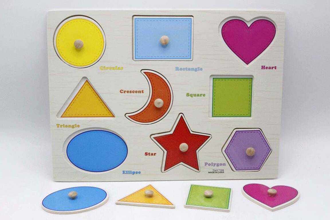 Wooden Shapes Board (Tmy739) - Leyjao.pk