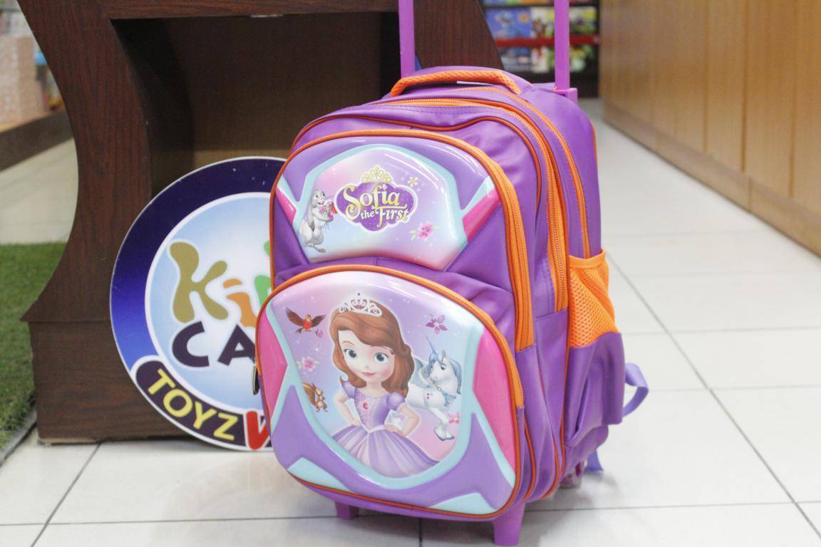 Sofia The First School Bag Trolley For Grade-1 & 2 (T15075) - Leyjao.pk