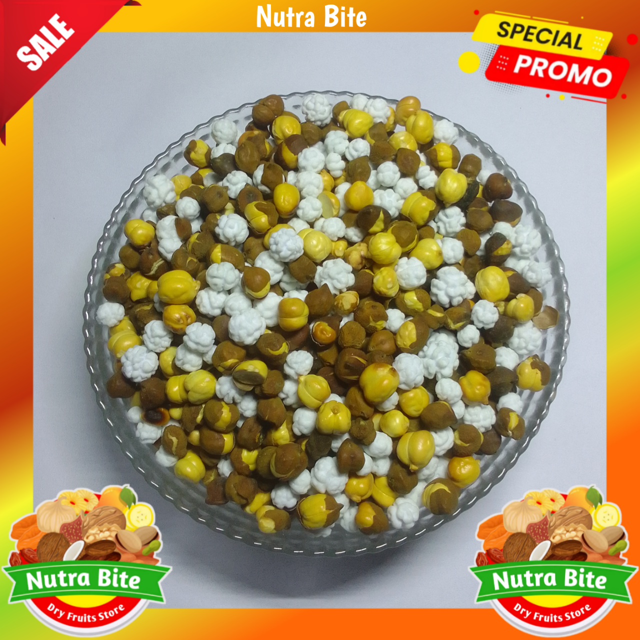 Nutra Bite Roasted Channa & Sweet Makhane Candy Mix Pack - 1KG - Leyjao.pk