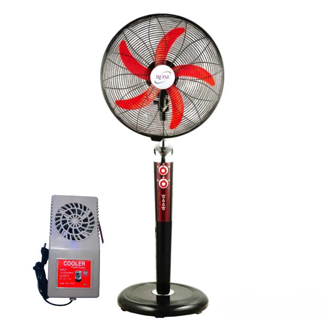12V Dc Pedestal Stand Fan 18" Use With 12V Battery, With Battery ...