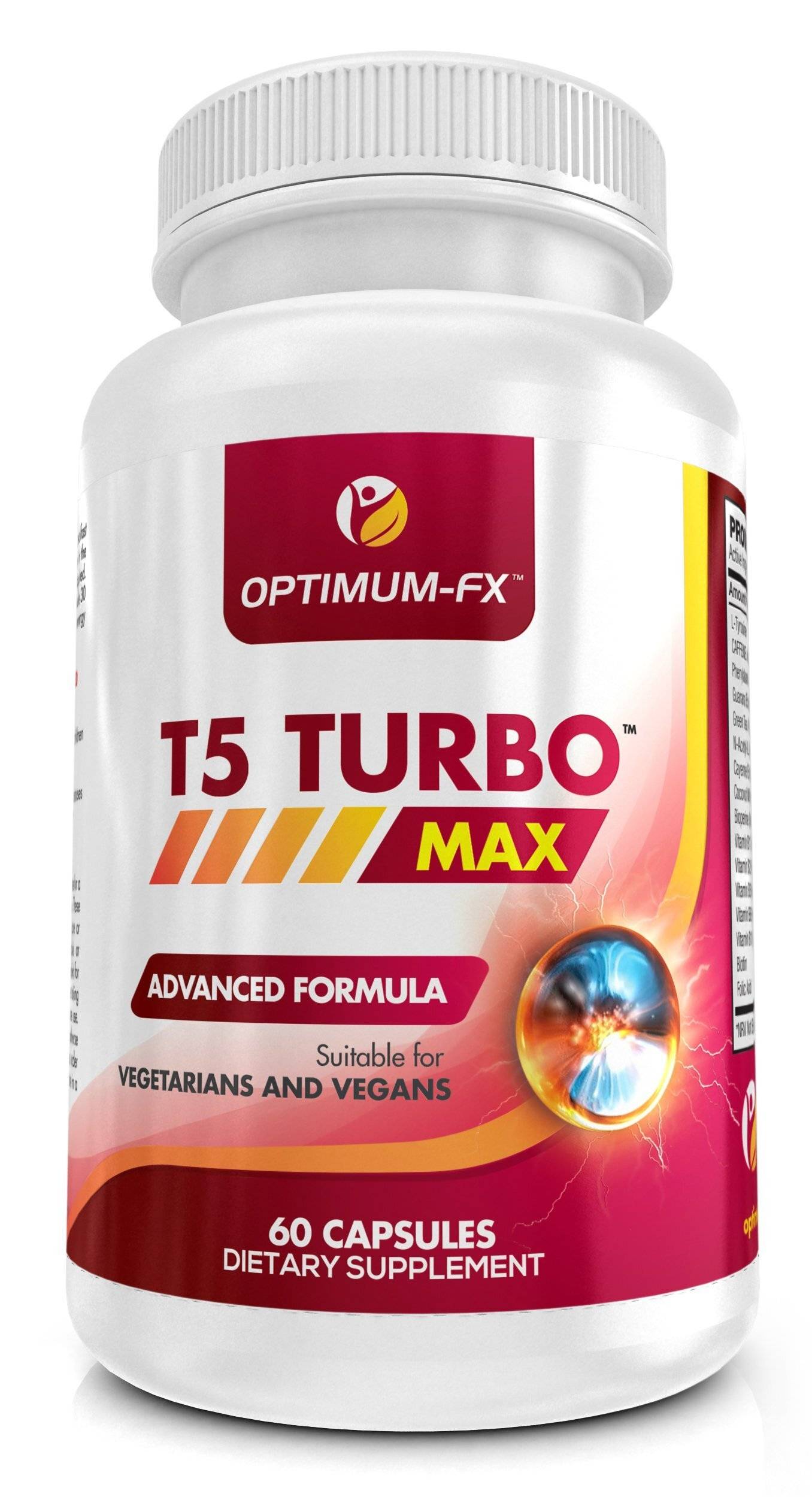 T5 Turbo Max Strength Fat Burners 60 Capsules - Leyjao.pk