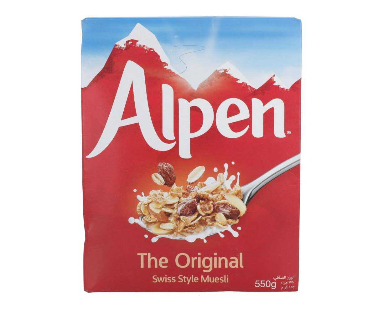 Alpen Cereal Original Swiss Style Muesli 550 Gm - Leyjao.pk