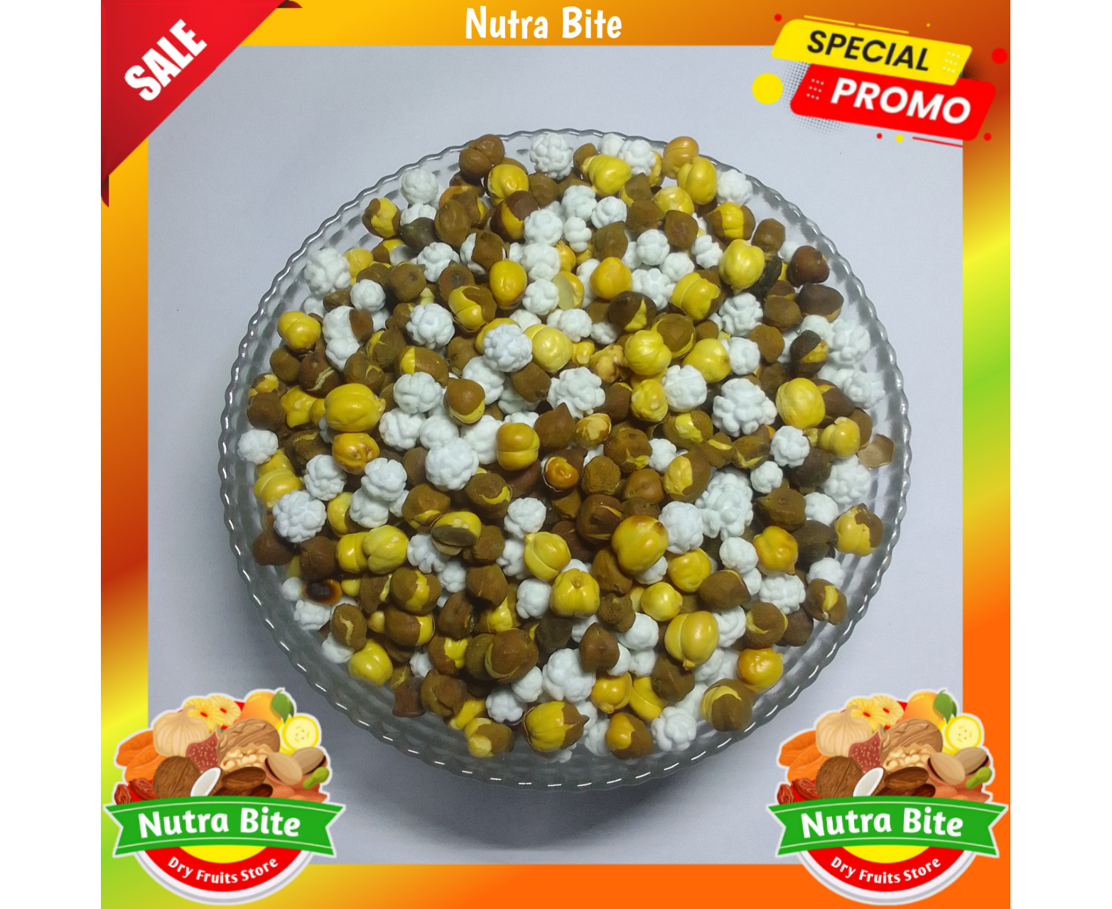 Nutra Bite Roasted Channa & Sweet Makhane Candy Mix Pack - 500 Gram ...