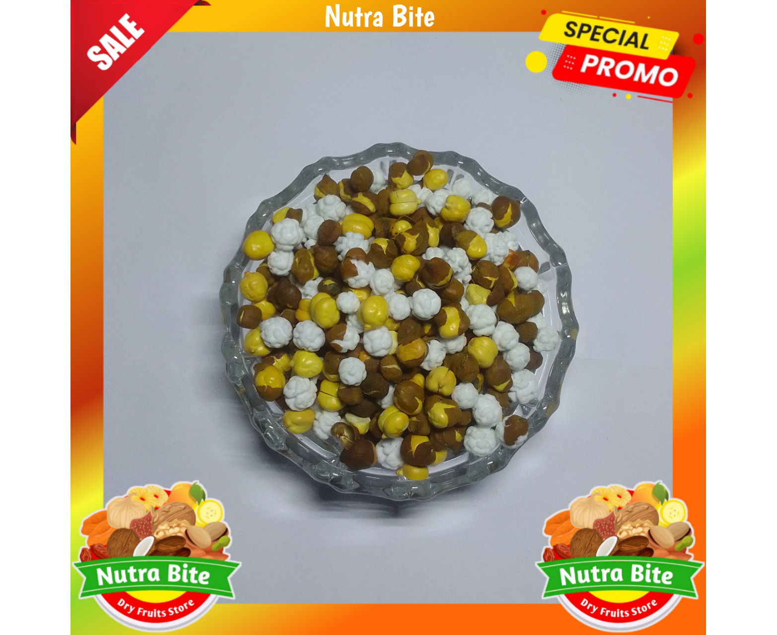Nutra Bite Roasted Channa & Sweet Makhane Candy Mix Pack - 500 Gram ...