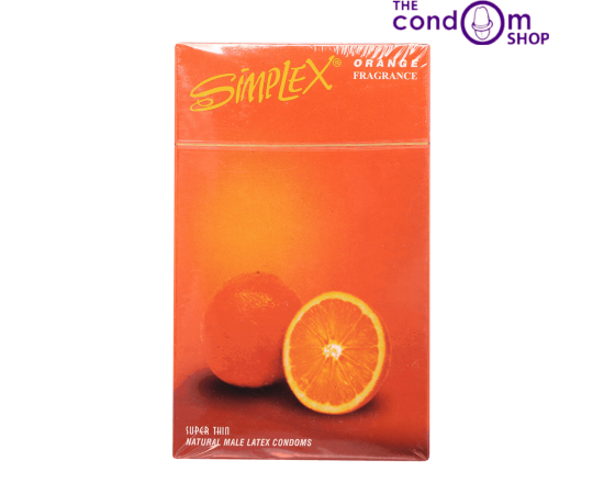 Simplex Flavored Condoms Orange - 12 Piece - Leyjao.pk