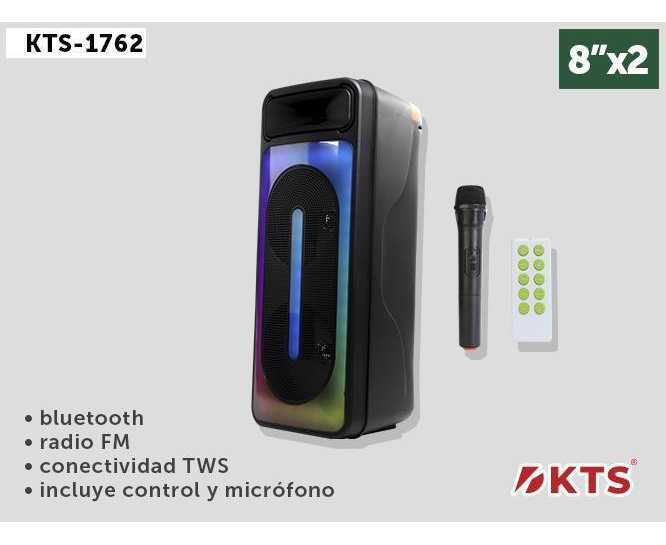 KTS-1762 8x2 Inch Bluetooth Speaker - Leyjao.pk